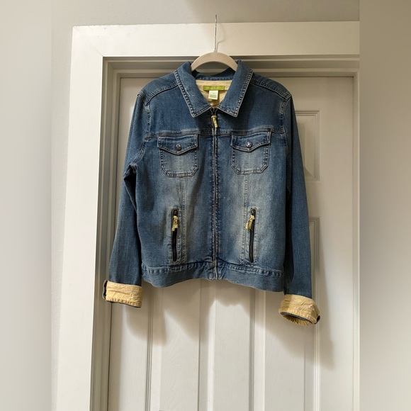 Sigrid Olsen | Jackets & Coats | Sigrid Olsen Blue Jean Jacket With ...